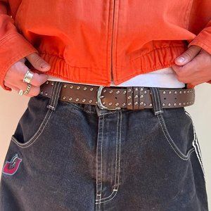 Accessories | Vintage Brown Studded American Western Cowboy Boho Belt ...